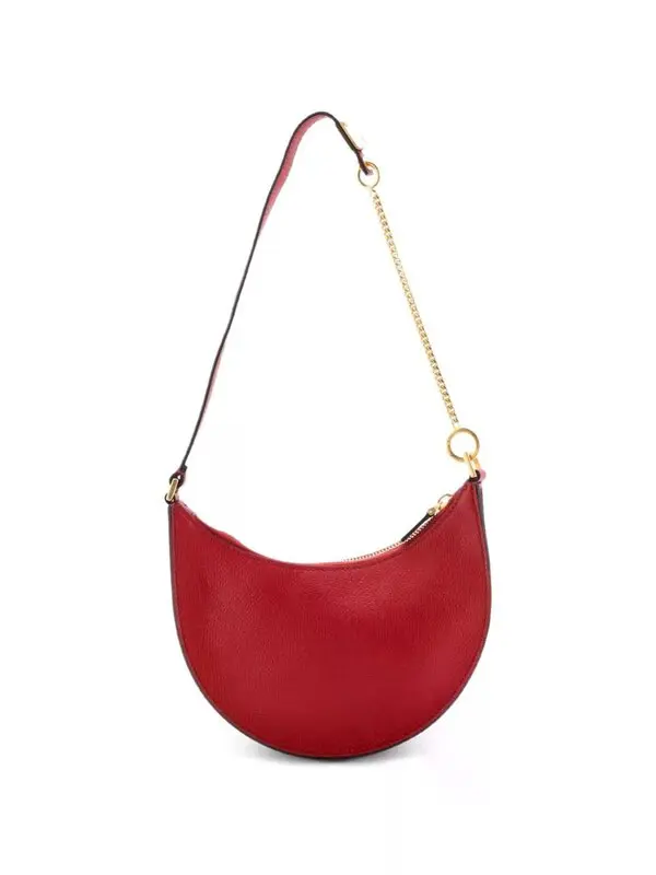 Valentino Garavani Vlogo Leather Mini Hobo Bag - Red