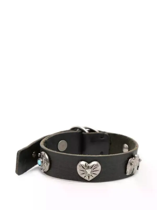 Valentino Garavani Embellished Leather Bracelet