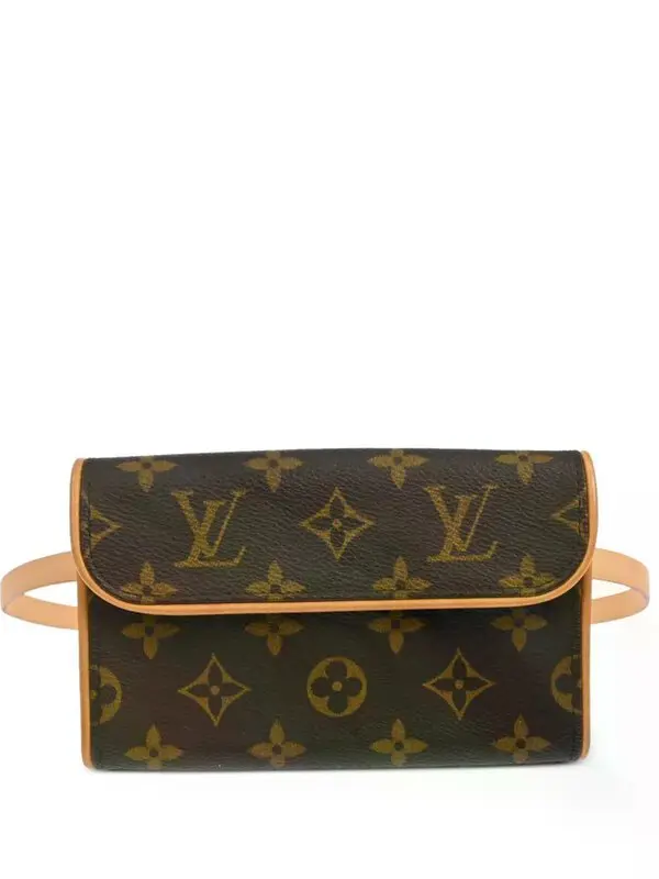LOUIS VUITTON 2003 Pochette Florentine Monogram Belt Bag - Brown