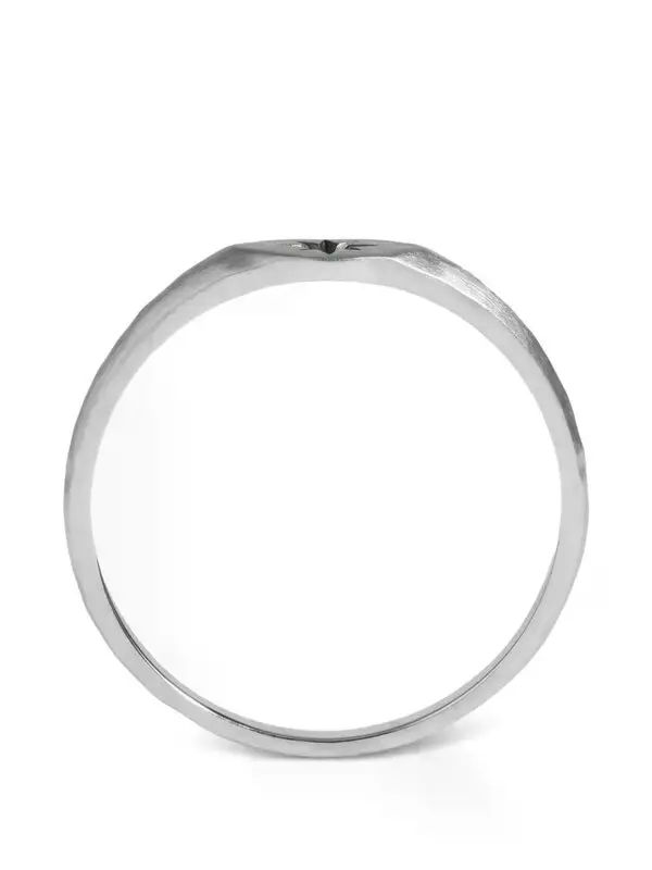 Monica Vinader Star-engraved Signet Ring
