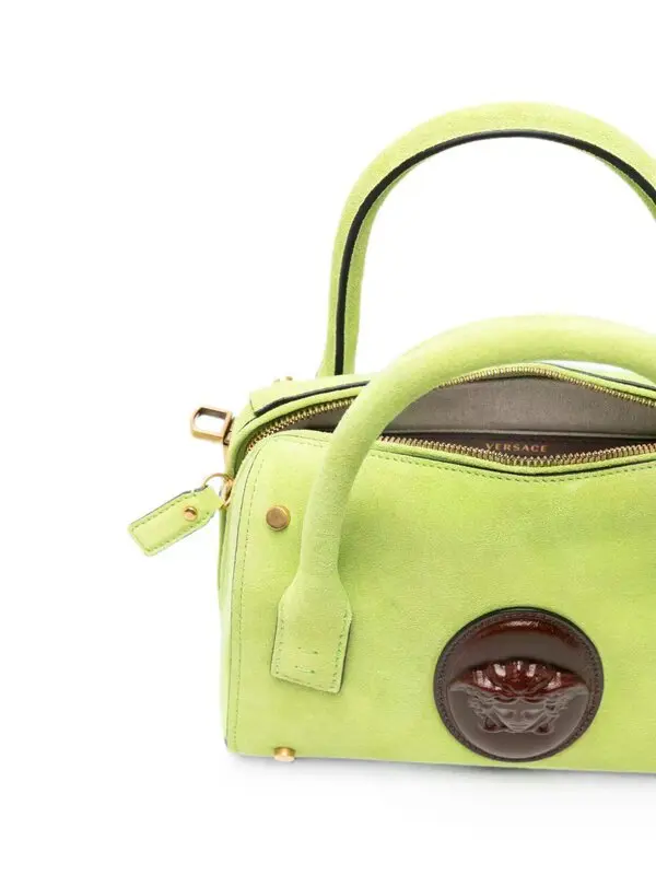 Versace Small Medusa Head Suede Tote Bag