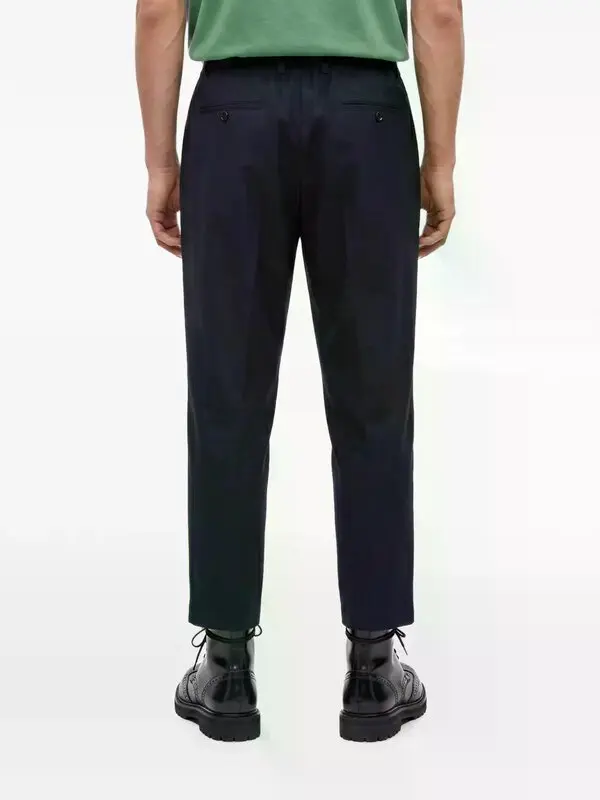 Marni Deep Tropical-wool Trousers With Drawstring Waist
