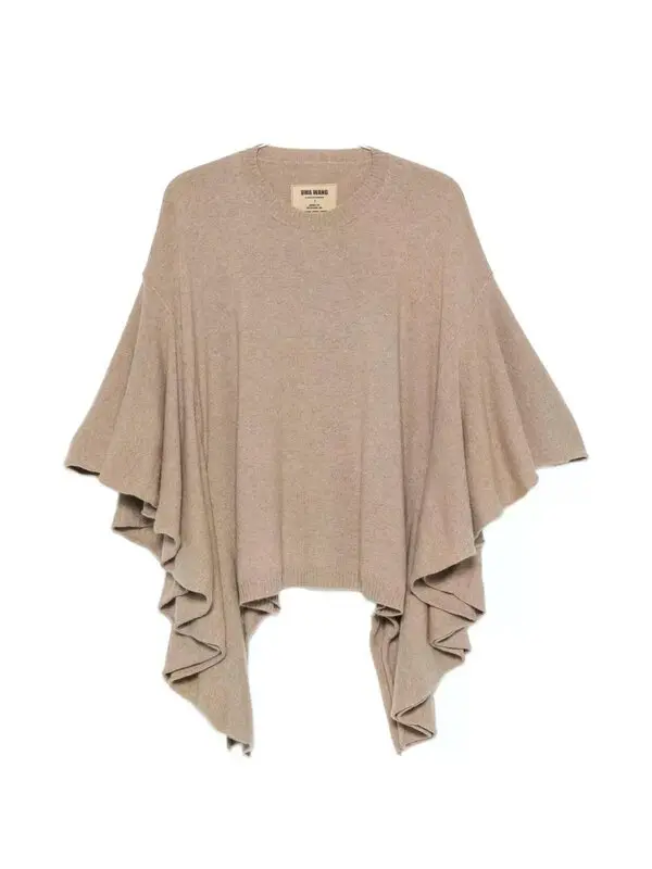 UMA WANG Rouges Ruffled-sleeve Sweater