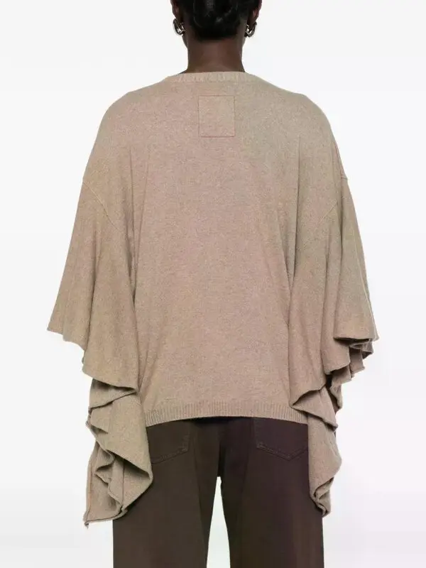 UMA WANG Rouges Ruffled-sleeve Sweater
