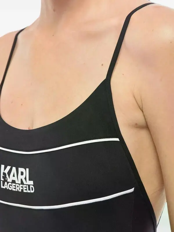 Karl Lagerfeld Logo-print Swimsuit