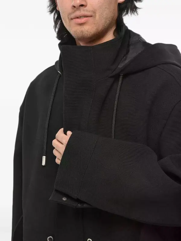 Off-White Hooded Drawstring-waist Parka