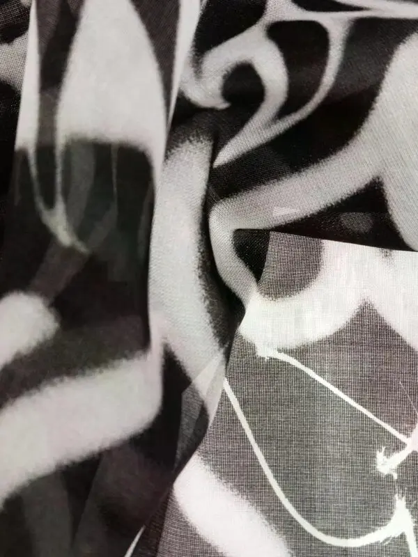 Y3 Graphic-print Scarf