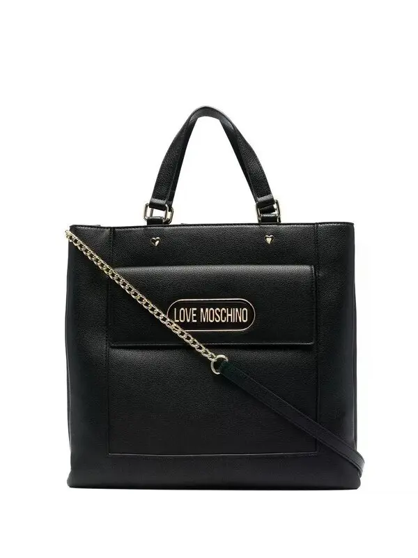 Moschino Logo-plaque Tote Bag