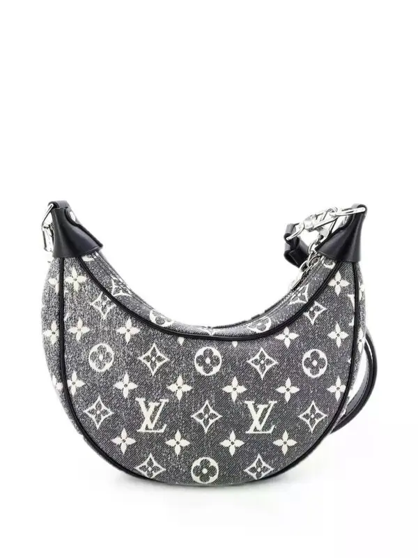 LOUIS VUITTON Loop Handbag Monogram Jacquard Denim Hobo Bag