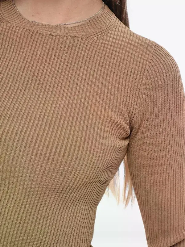 Max Mara Ribbed Fabric Crop Top