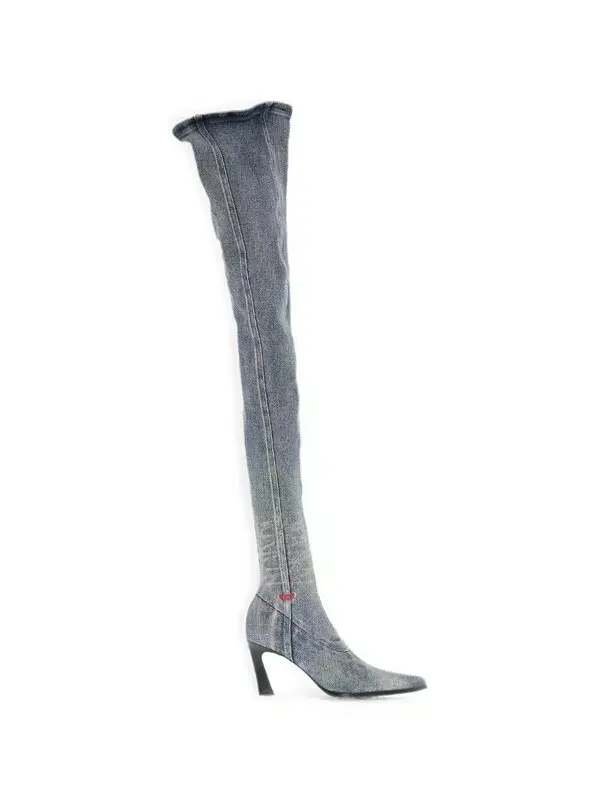 DIESEL® D-allas Pointed-toe High Stiletto Boots