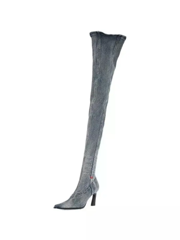 DIESEL® D-allas Pointed-toe High Stiletto Boots
