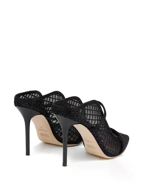 MALONE SOULIERS Maureen Sequin-embellished Mesh Mules