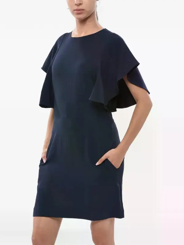 Stella McCartney Mini Sheath Dress With Ruffle Sleeves