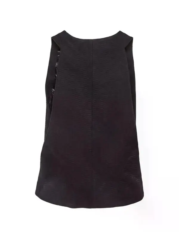 Alaïa Cotton Textured Sleeveless Vest