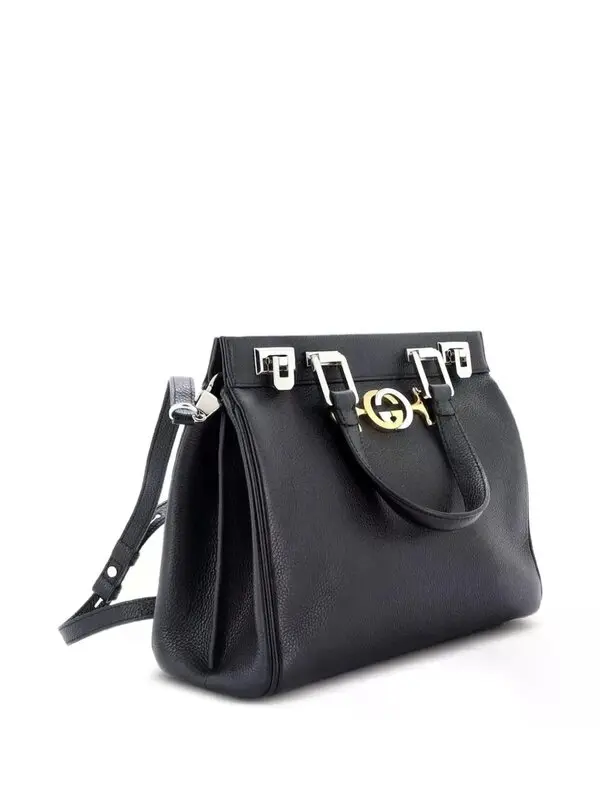Gucci Zumi Top Handle Bag Leather Small Satchel