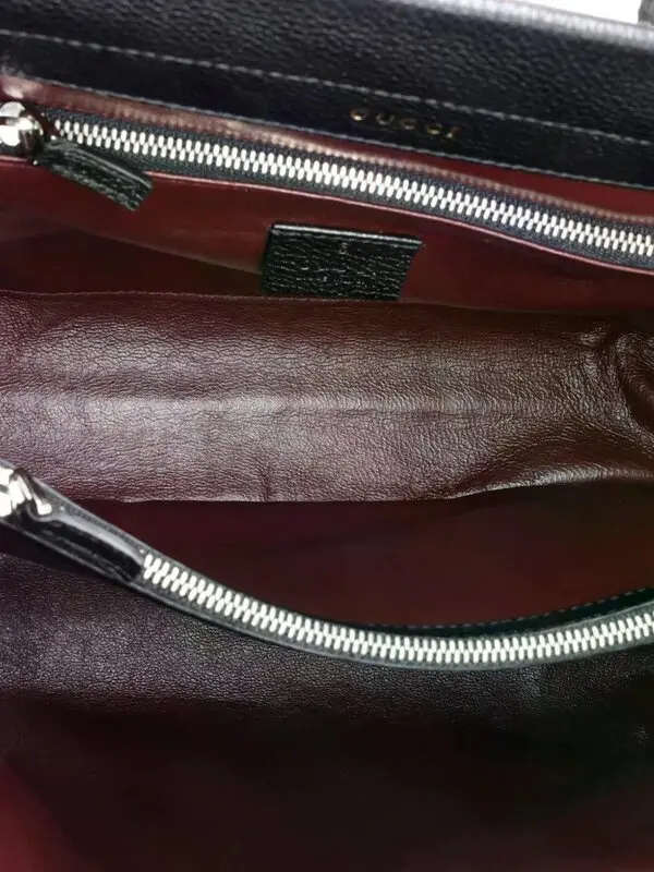 Gucci Zumi Top Handle Bag Leather Small Satchel
