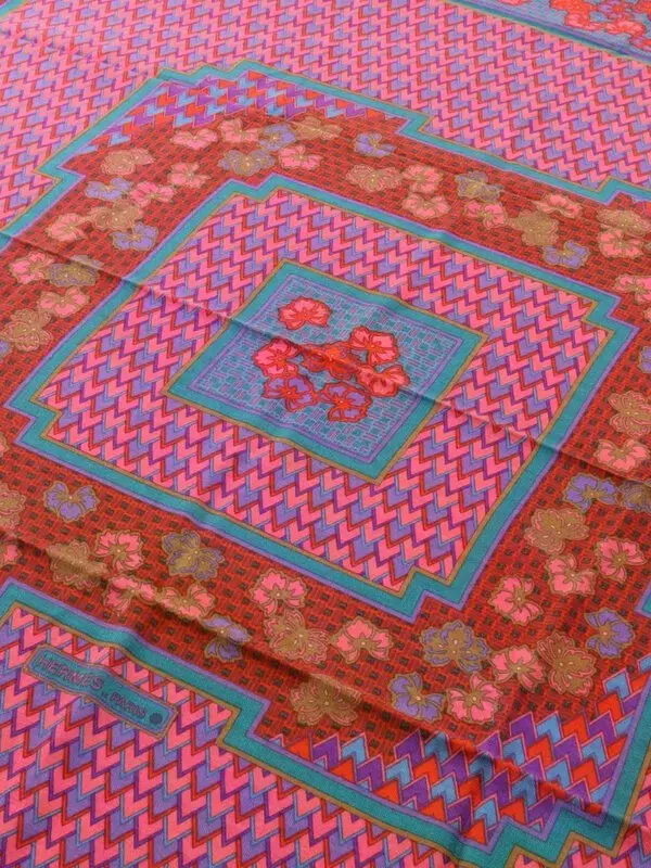 Hermès 2010s Geometric-print Scarf