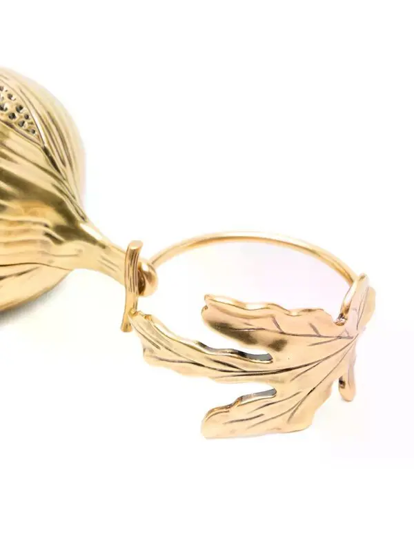 Cult Gaia Leaf-handle Pomegranate Mini Bag - Gold