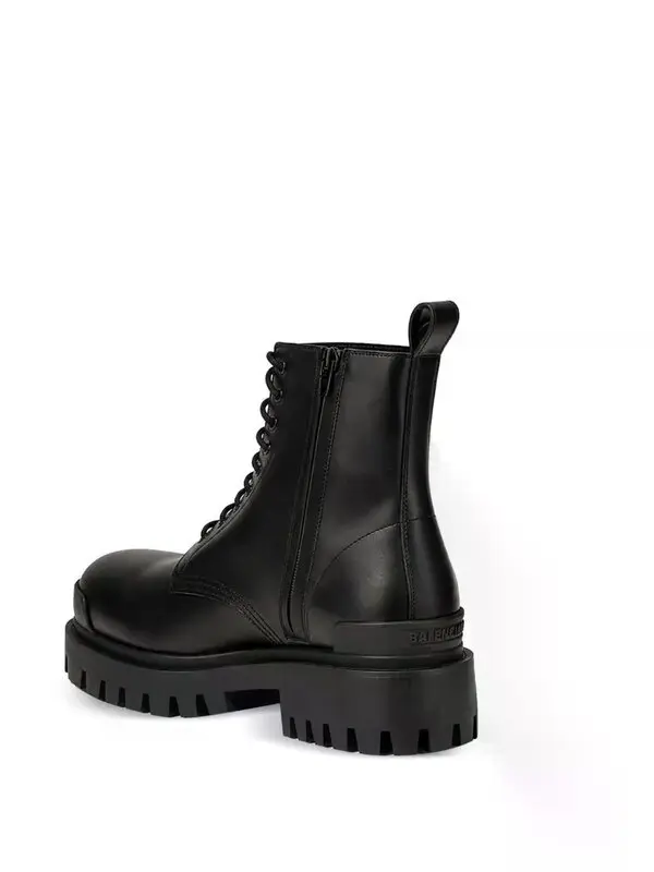 Balenciaga Strike Lace-up Lug Sole Boots