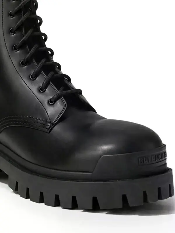 Balenciaga Strike Lace-up Lug Sole Boots
