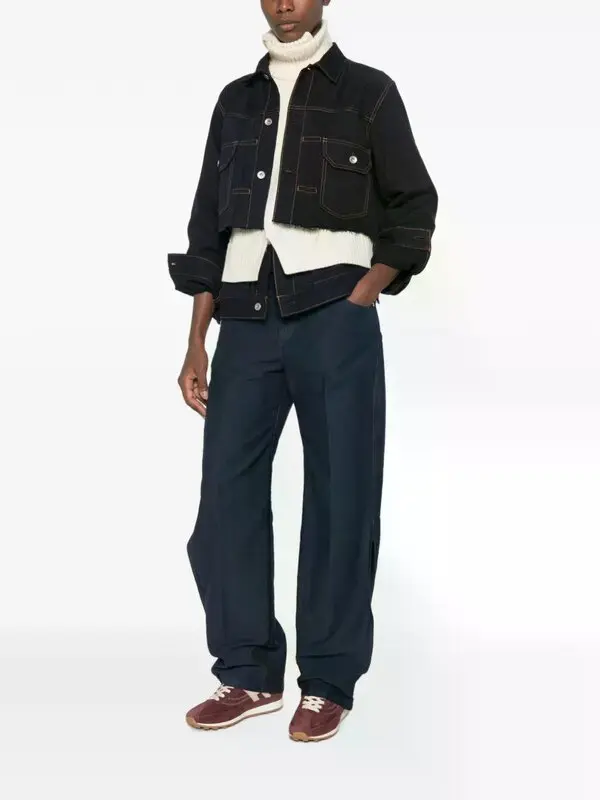 Sacai Layered Design Raw-cut Jacket