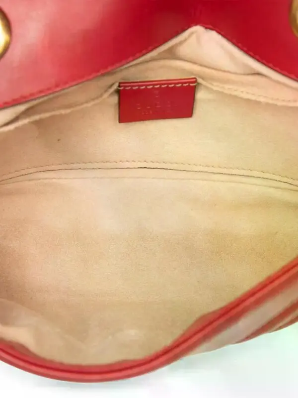 Gucci Small Gg Marmont Matelassé Calfskin Shoulder Bag