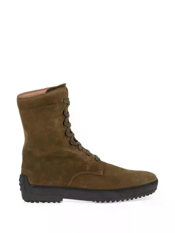 TOD'S Lace-up Suede Boots