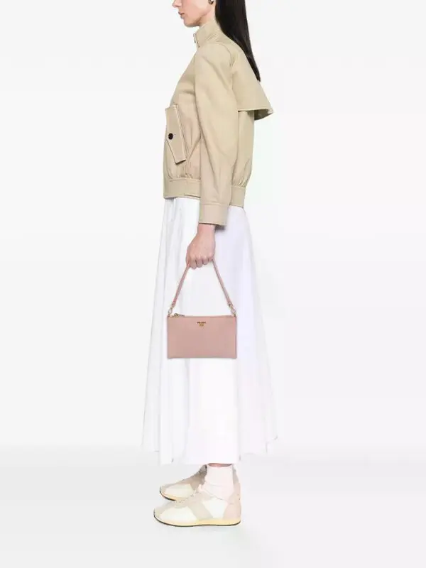 Prada 2015-2026 Saffiano Lux Pochette Shoulder Bag