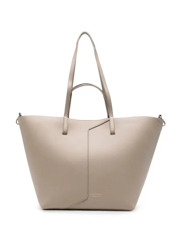 Emporio Armani Medium Leather Tote Bag