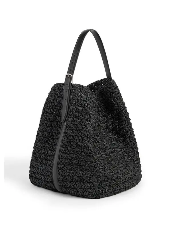 TOTEME Rafia Belted Tote Bag