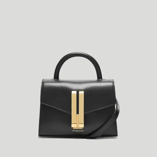 DEMELLIER The Nano Montreal Handbag - Black Smooth