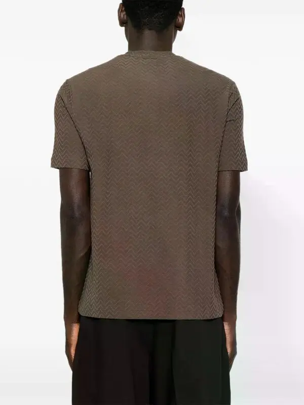 Giorgio Armani Chevron-knit T-shirt