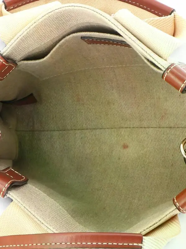 Chloé Woody Convertible Canvas With Leather Small Tote Bag