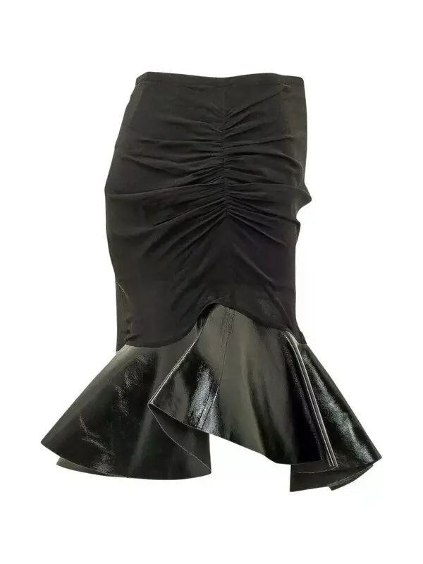 IRO PARIS Ruched Ruffled Mini Skirt