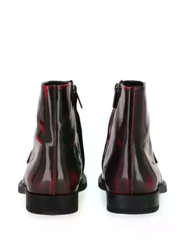 TOD'S Glossy-finish Penny Ankle Boots