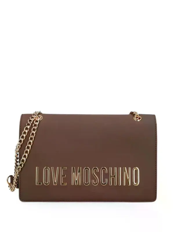 Moschino Logo-embellishment Shoulder Bag - Brown
