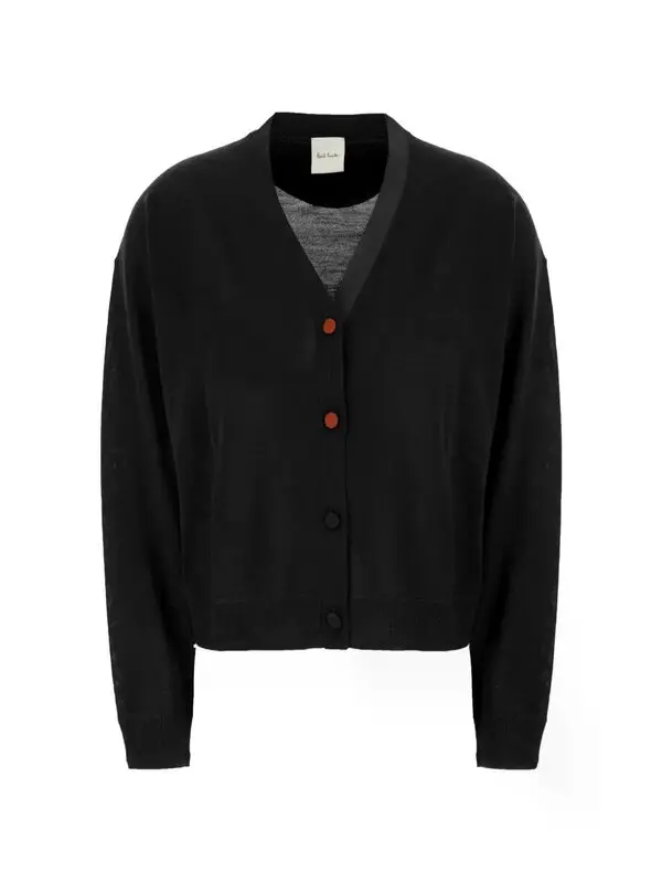 Paul Smith Contrast-button V-neck Cardigan
