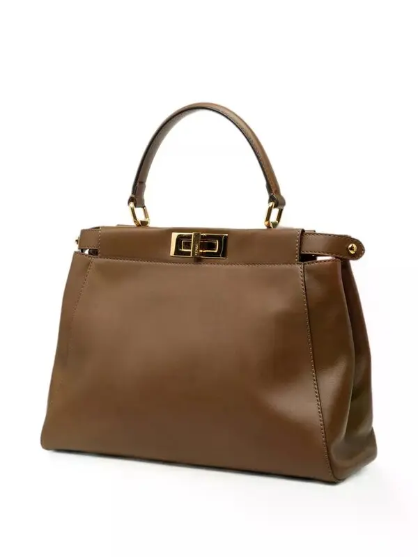 Fendi 2010-2026 Medium Leather Peekaboo Iconic Satchel