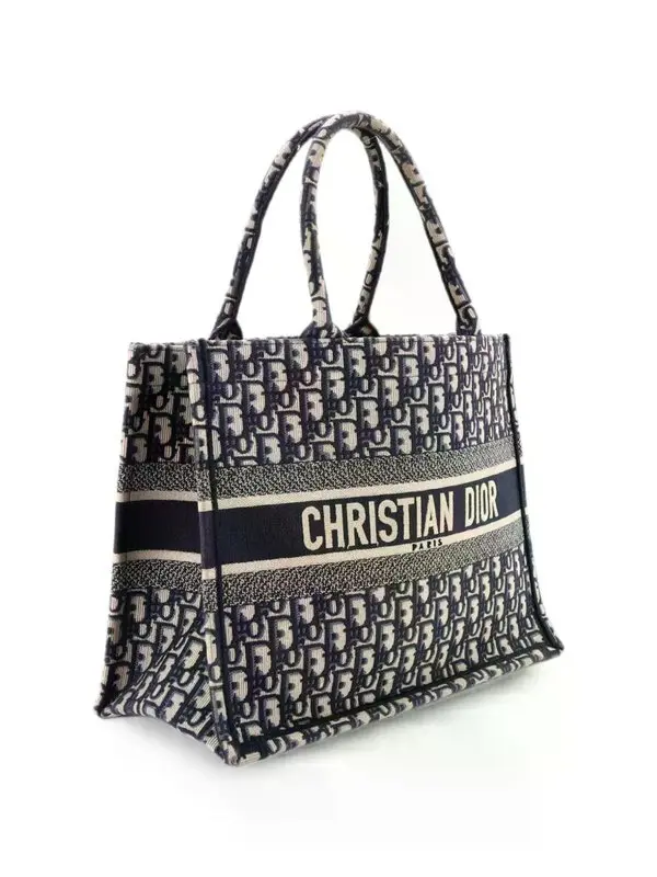 Dior Book Oblique Canvas Medium Tote Bag