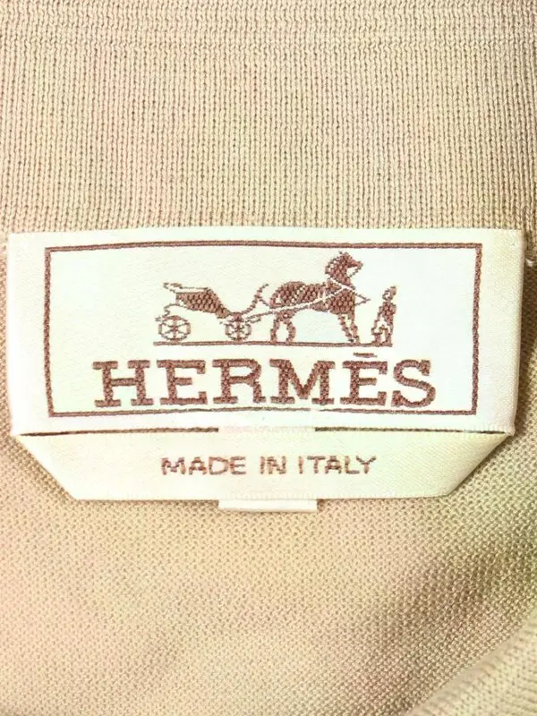 Hermès 2010s Contrast-stitch Polo Shirt