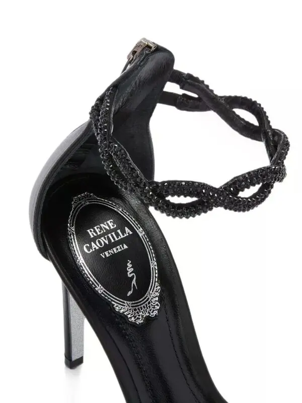 Rene Caovilla Embellished Braided Sandals