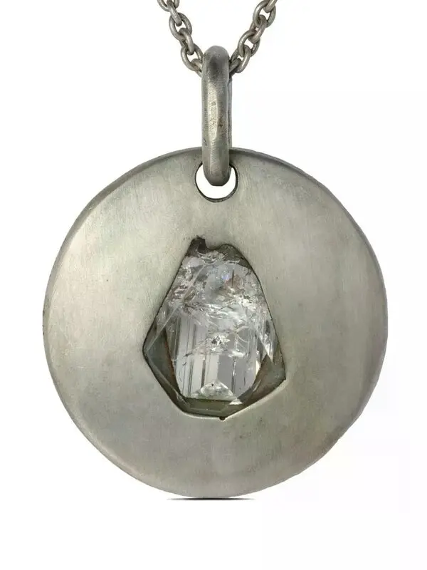 PARTS OF FOUR Sterling Matte Danburite Pendant Necklace - Silver