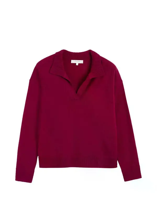 Chinti & Parker Collared Long-sleeve Sweater