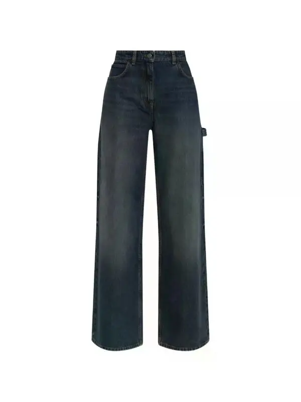 COURREGES Retro Denim Baggy Pants - Blue