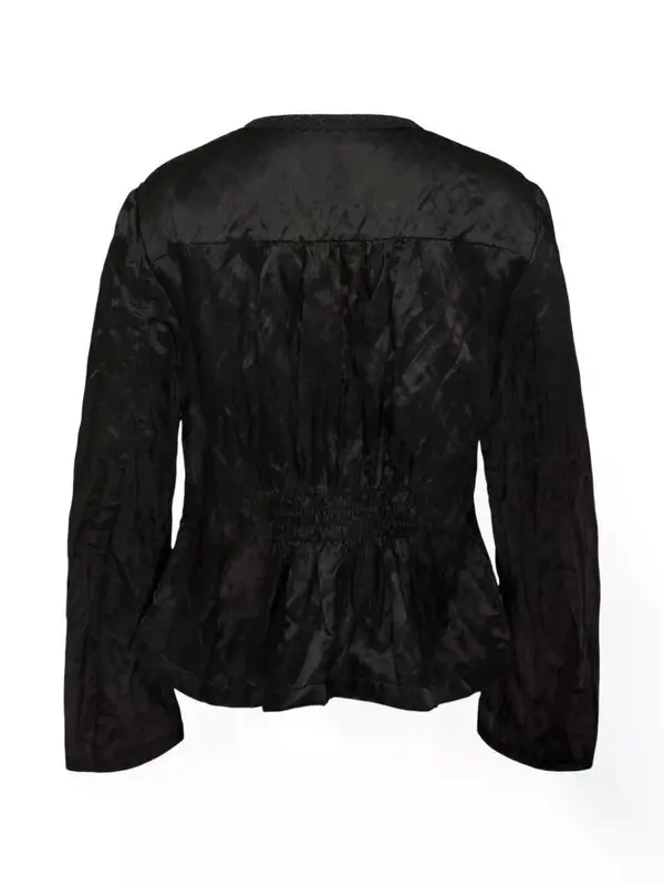RENLI SU Gathered Silk Jacket