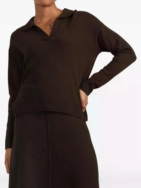 Chinti & Parker Collared Drop-shoulder Sweater