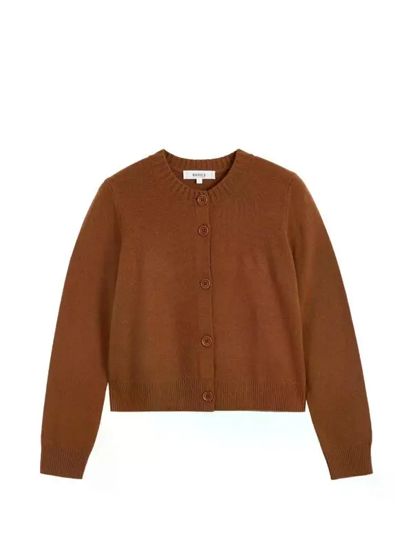 Chinti & Parker Basics Crew-neck Button-up Cardigan