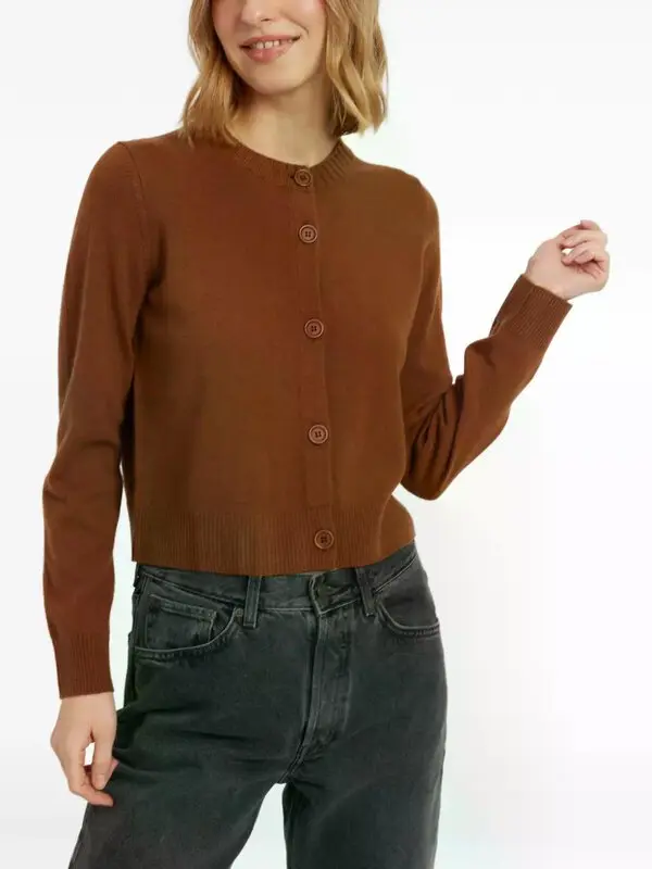 Chinti & Parker Basics Crew-neck Button-up Cardigan