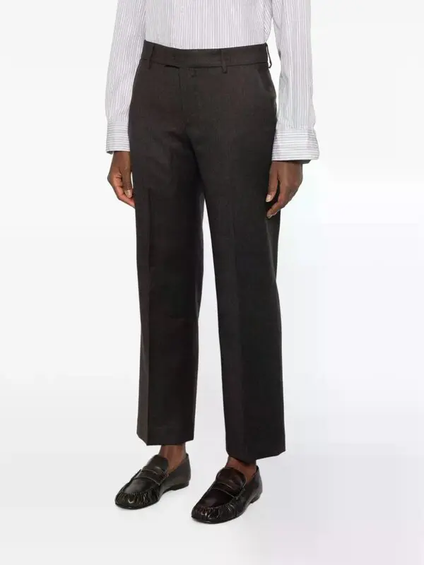 BERWICH Pressed Crease Belt-loop Trousers